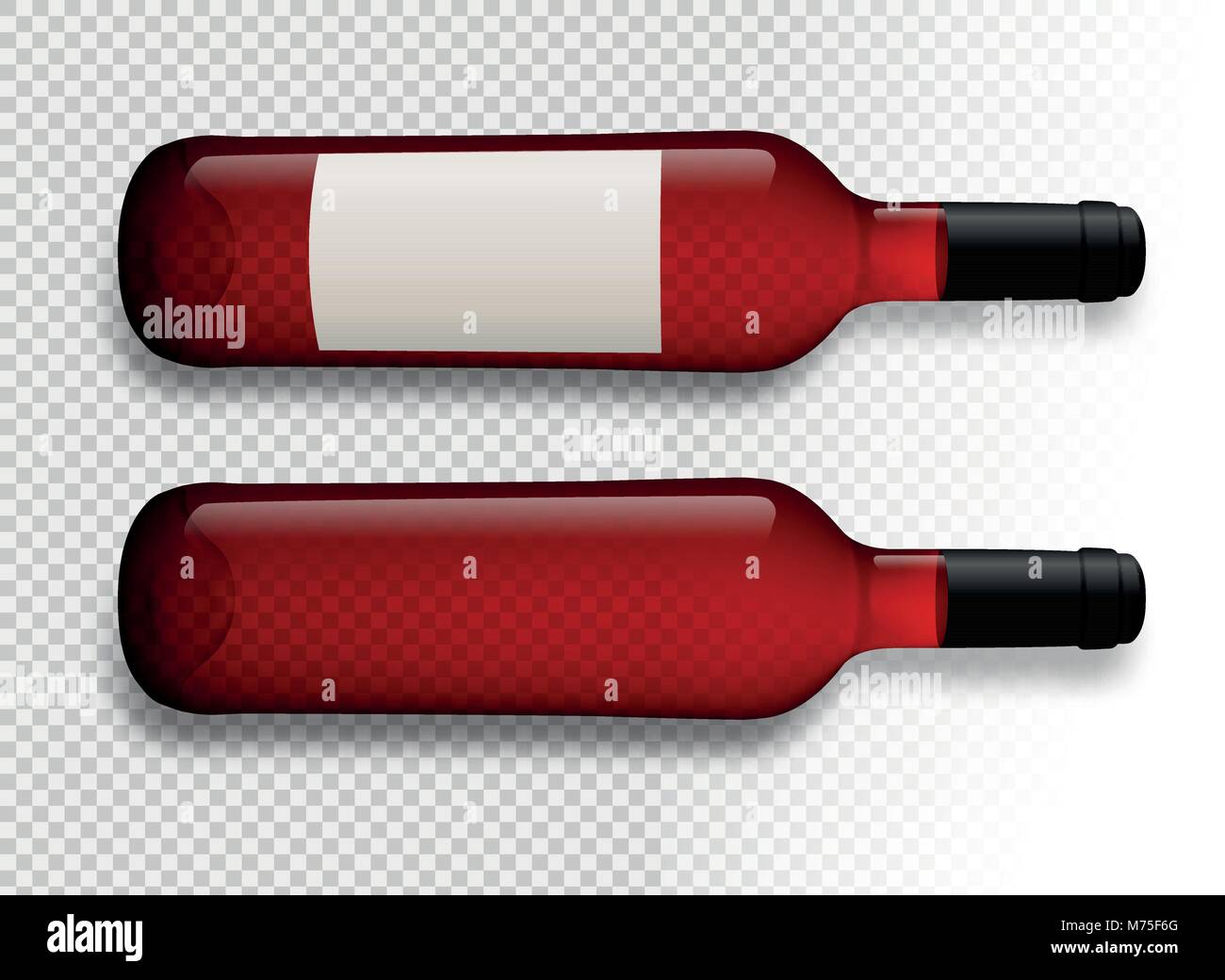 Transparent glass bottle stopper Stock Vector Images - Alamy