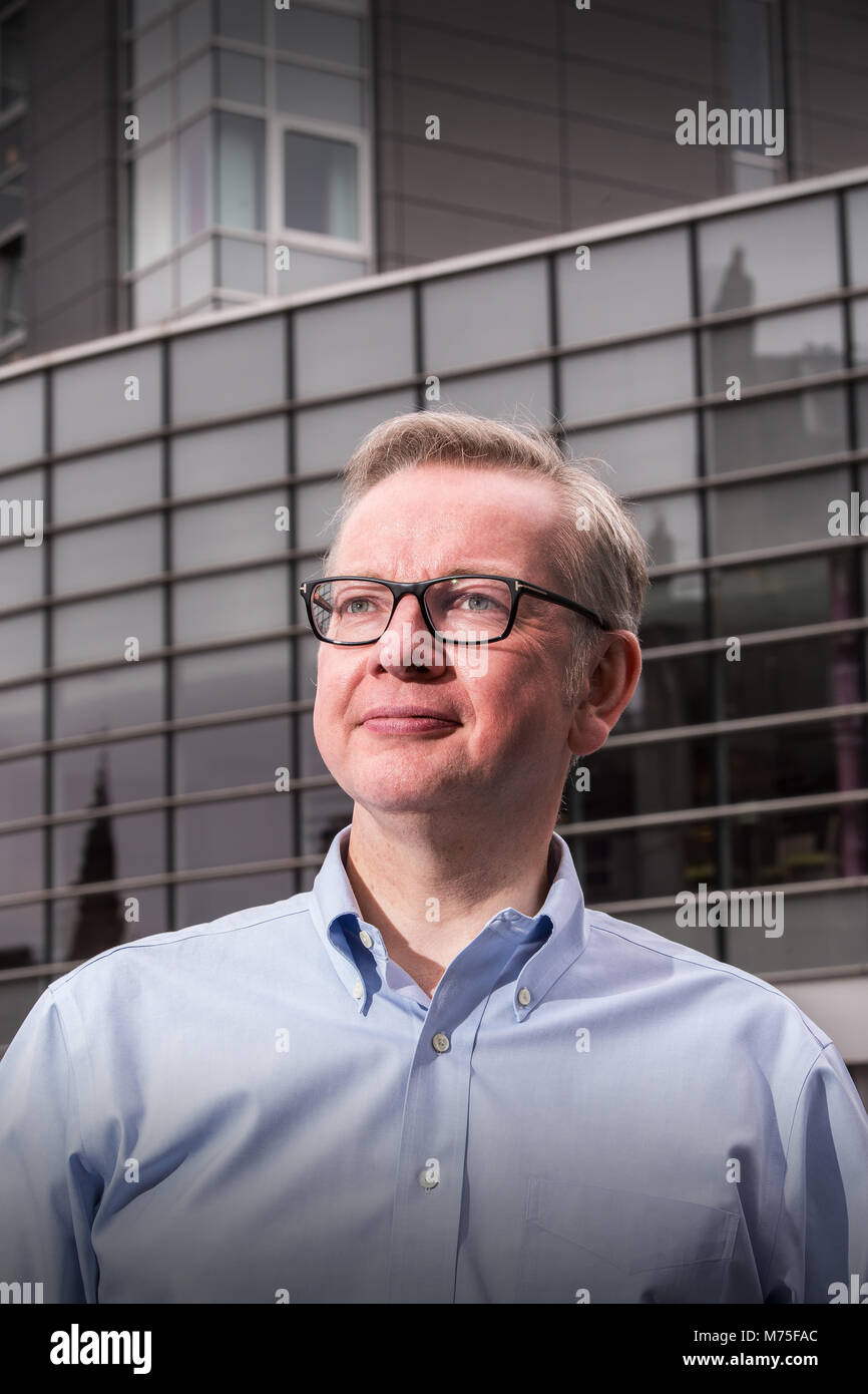 British Conservative Party Member of Parliament Michael Gove looking ...