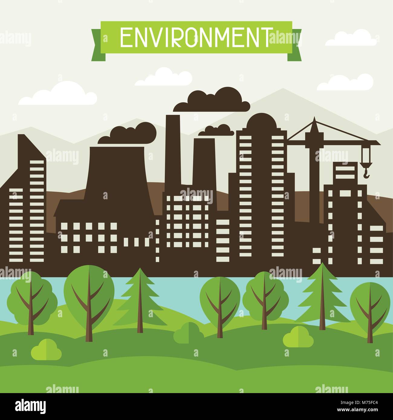 Ecology and environment concept illustration Stock Vector Image & Art ...