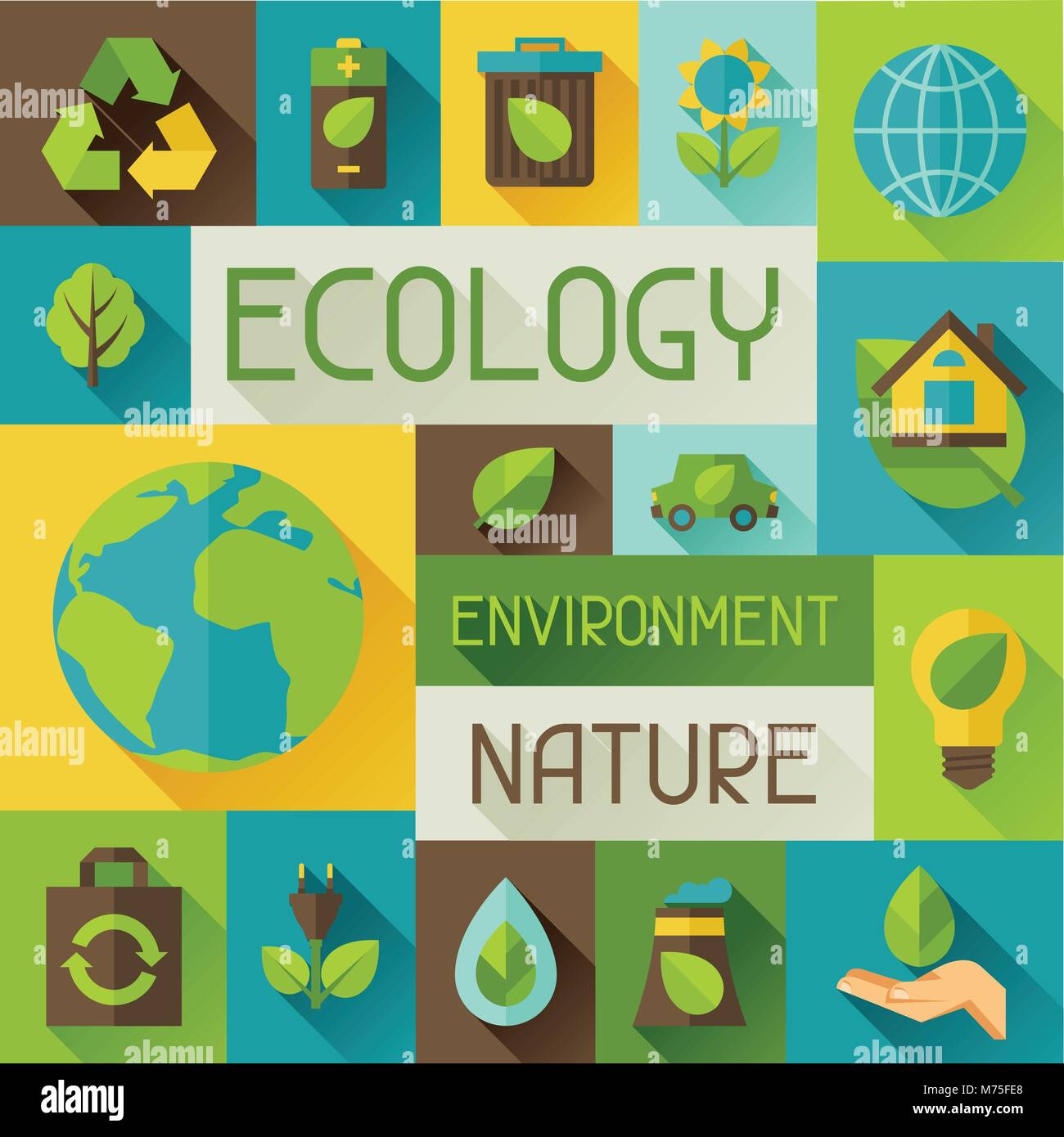 Ecology pack Stock Vector Images - Alamy