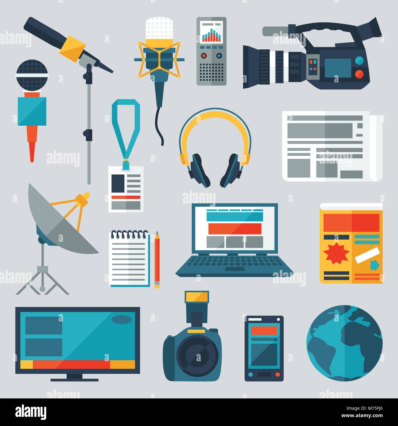 Journalism symbol Stock Vector Images - Alamy