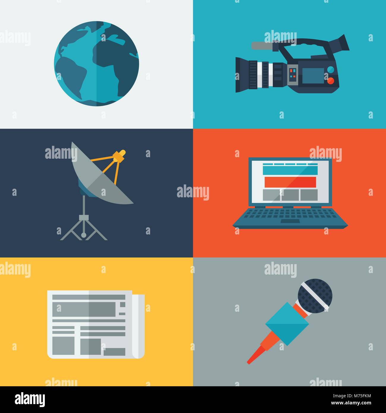 Journalism symbol Stock Vector Images - Alamy
