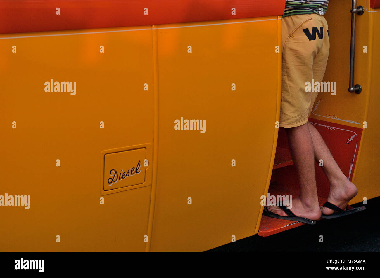 Yellow historic vintage bus malta hi-res stock photography and images ...