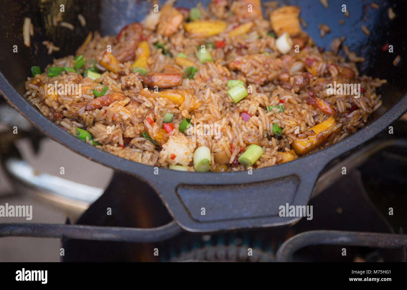 Frying rice hi-res stock photography and images - Alamy