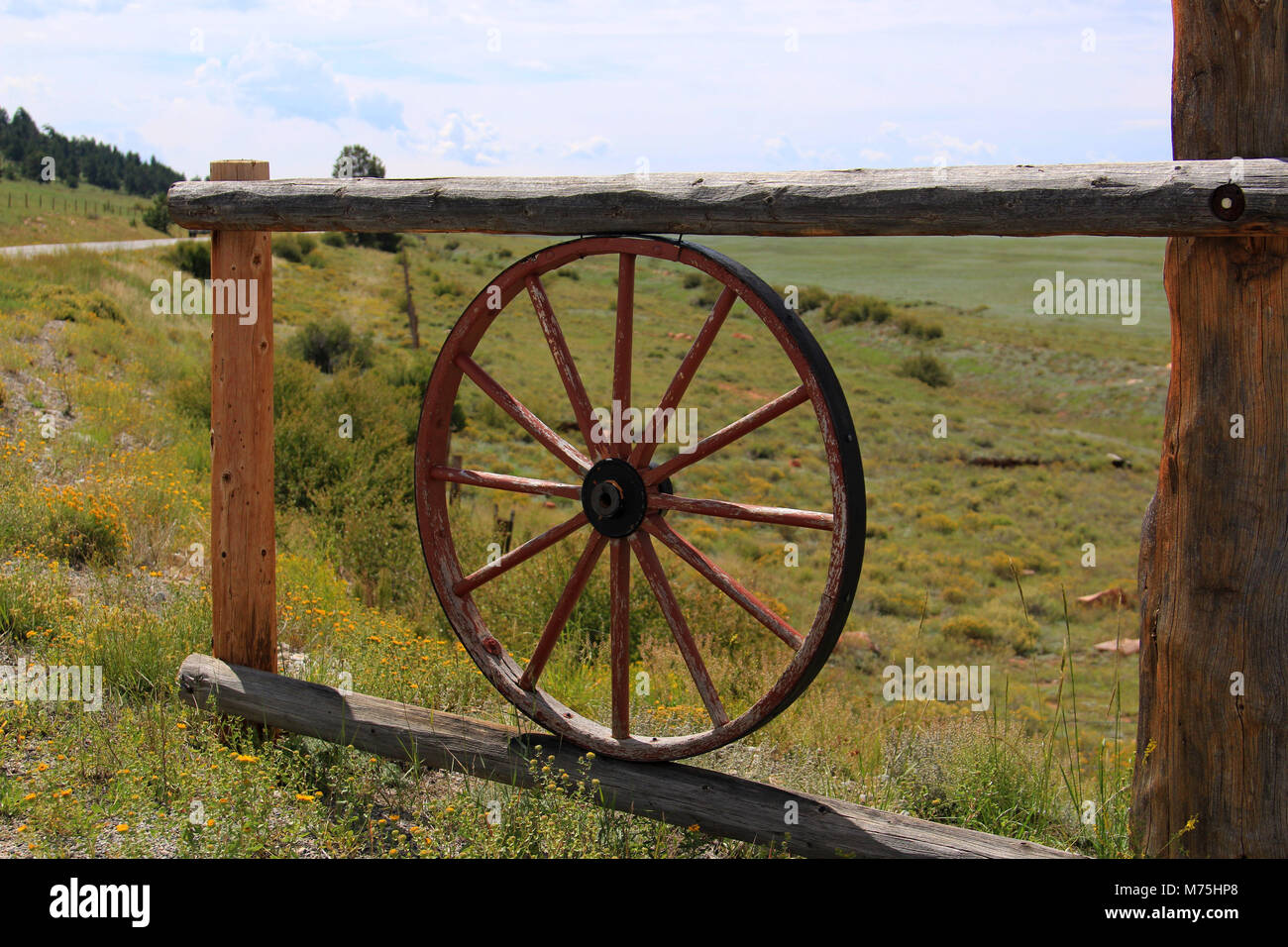 Ranch Country in the Rocky Mountains Stock Photo - Alamy