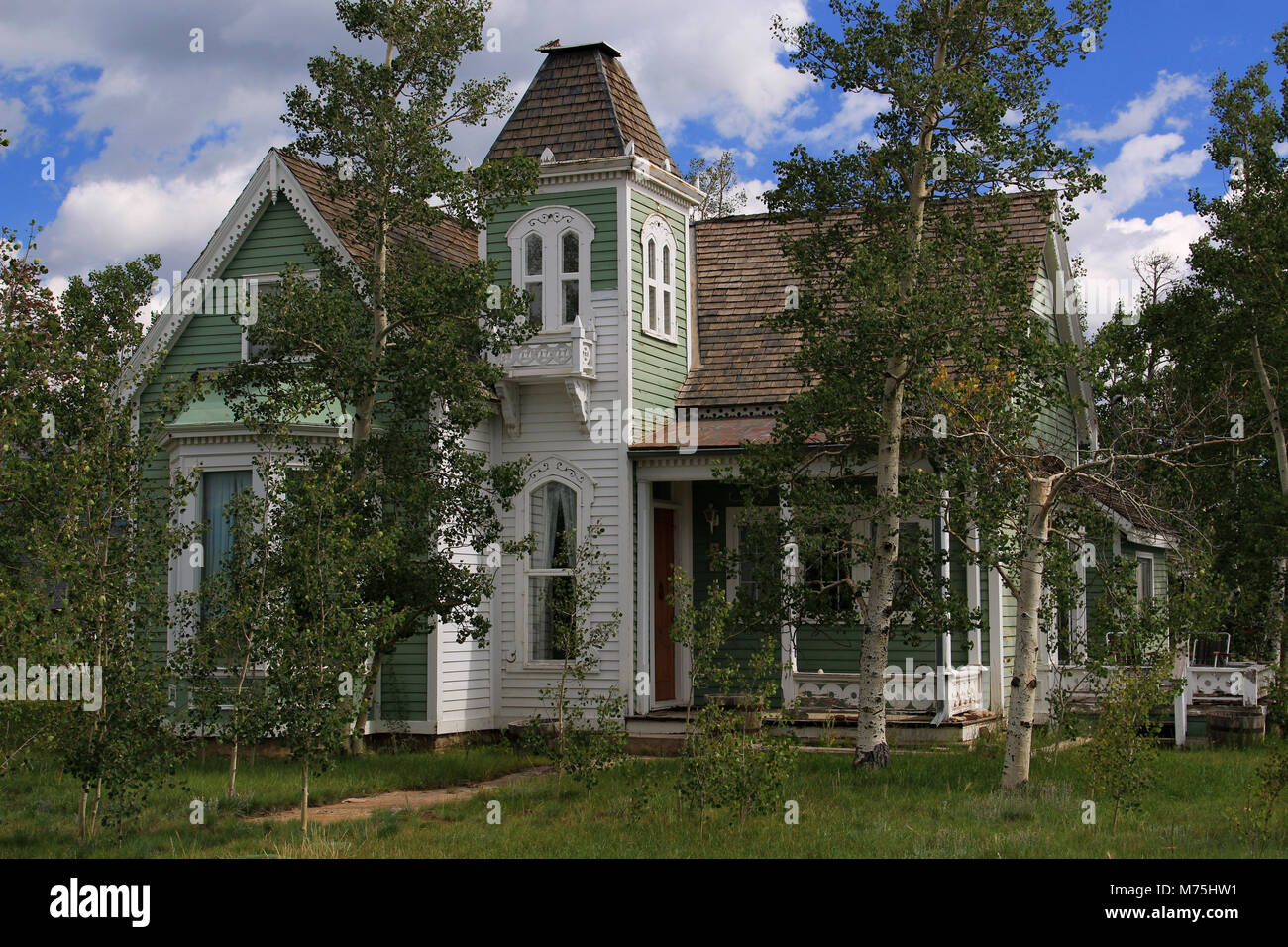 Old Historic Victorian home that has been fully restored Stock Photo ...
