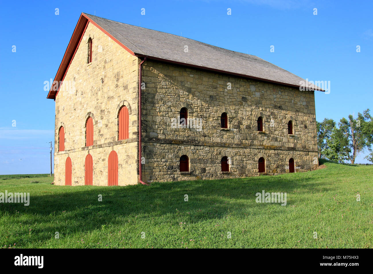 Filley Stone Barn was built in 1874, the National Register Site lists ...