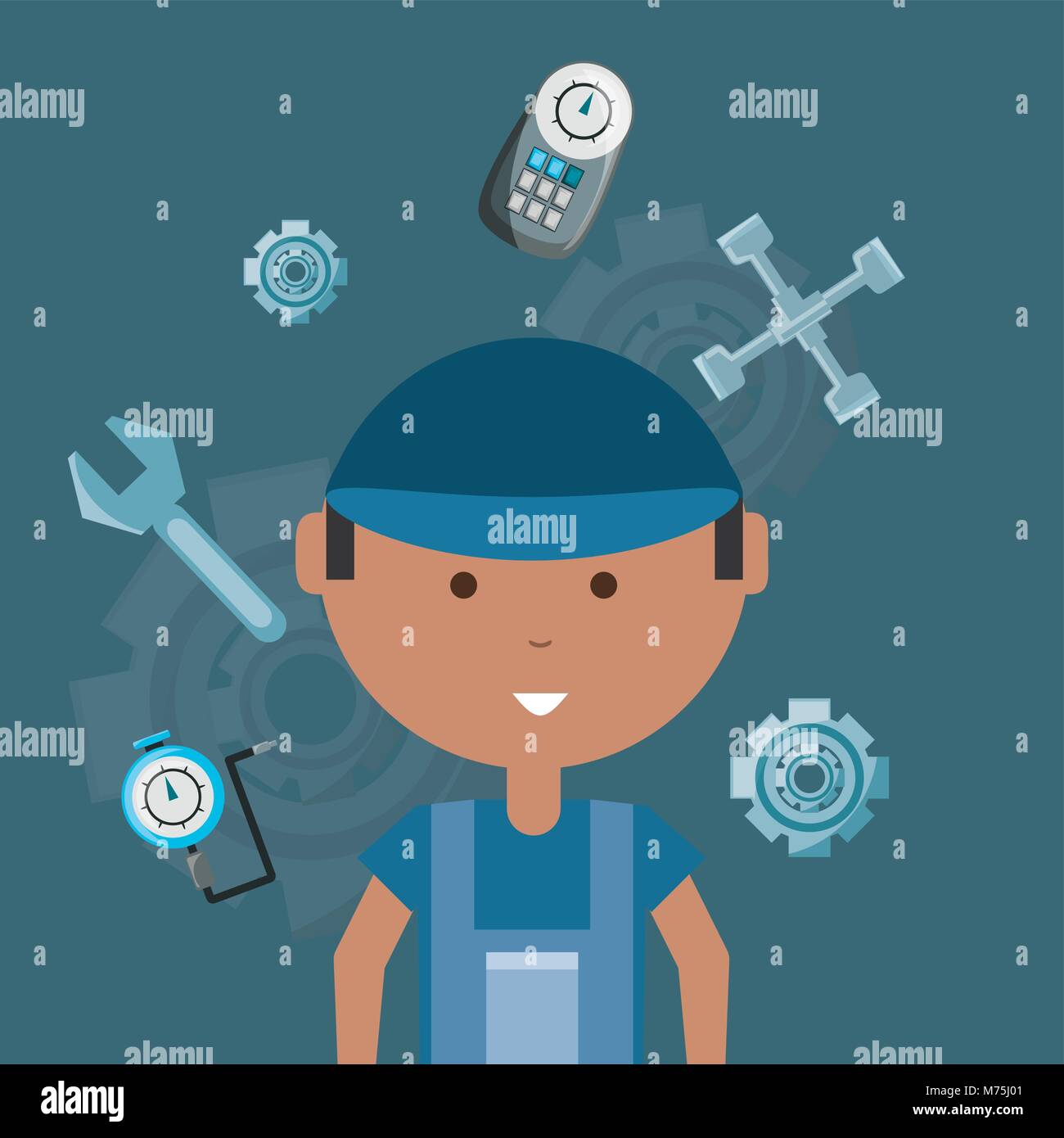 Mechanic Tools Cartoon