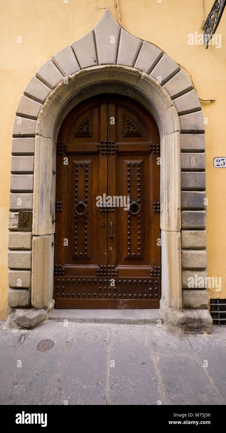 Door on a city street in Florence, Italy Stock Photo - Alamy