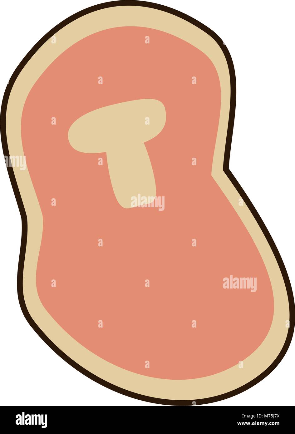 Beef steak symbol vector illustration graphic design Stock Vector Image ...