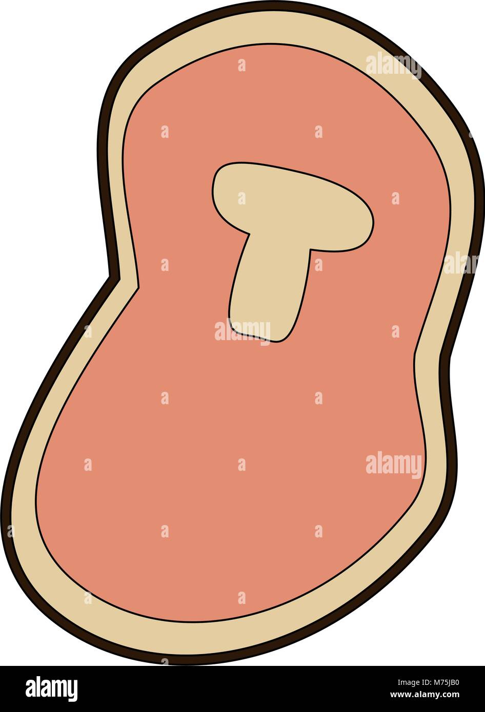 Beef steak symbol vector illustration graphic design Stock Vector Image ...