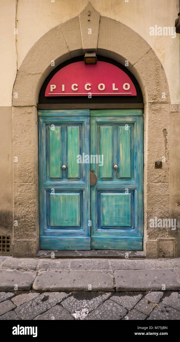 Door on a city street in Florence, Italy Stock Photo - Alamy