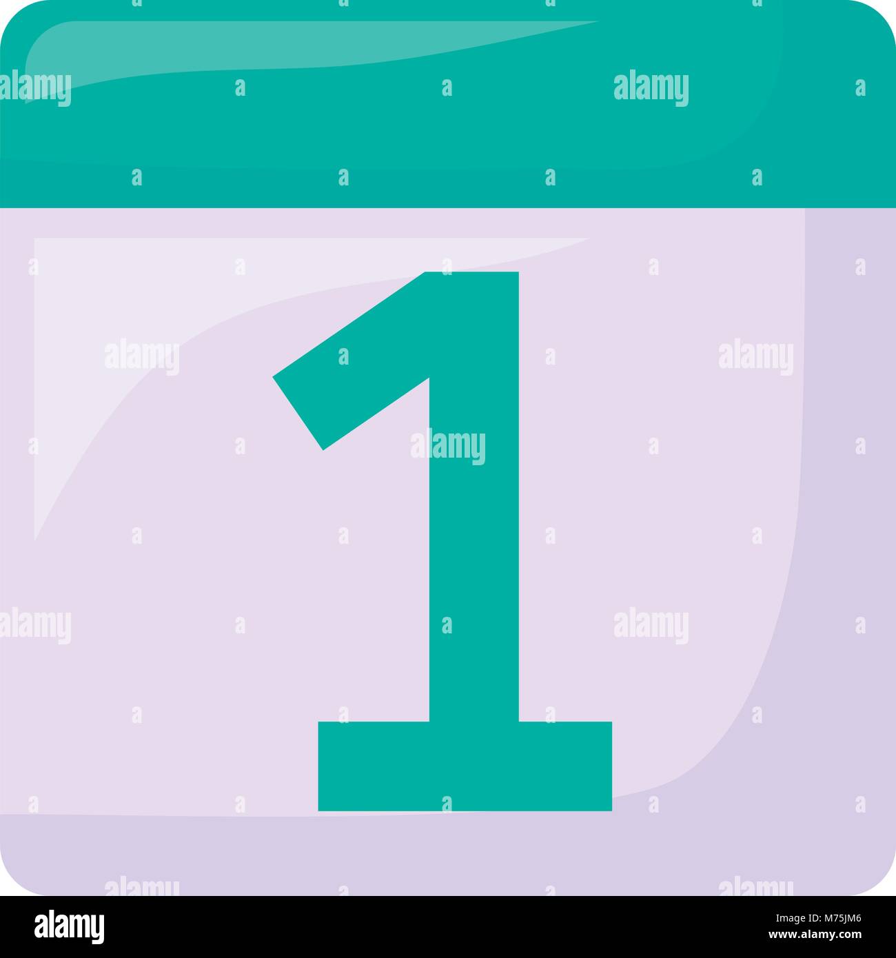 teal calendar over white background vector illustration Stock Vector ...