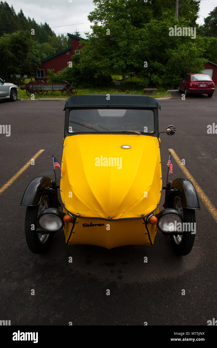 European microcar on an Oregon highway Stock Photo - Alamy