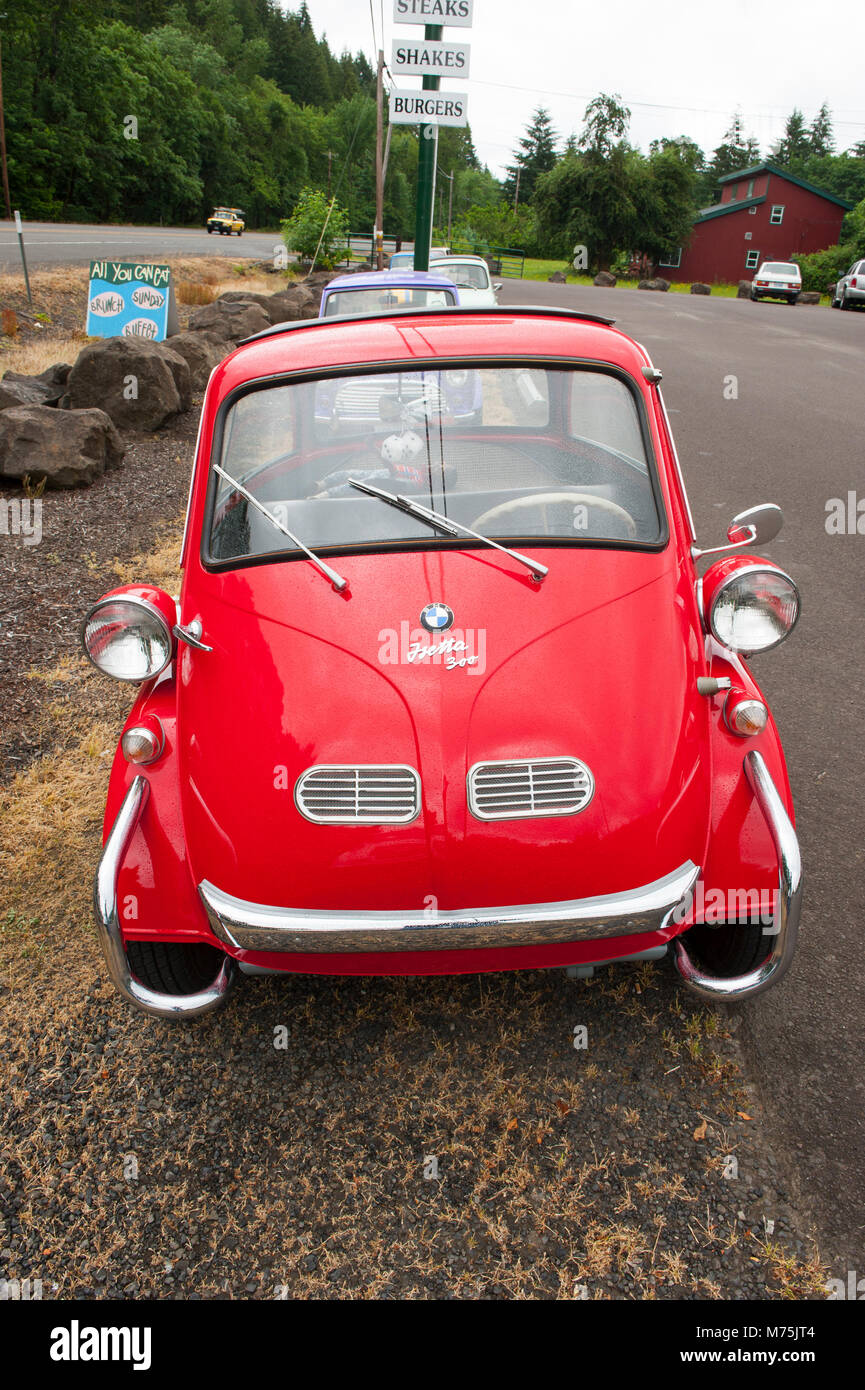 European microcar on an Oregon highway Stock Photo - Alamy