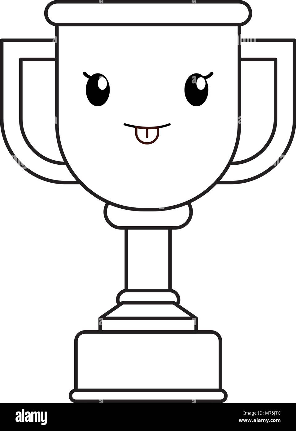 Kawaii trophy Stock Vector Images - Alamy