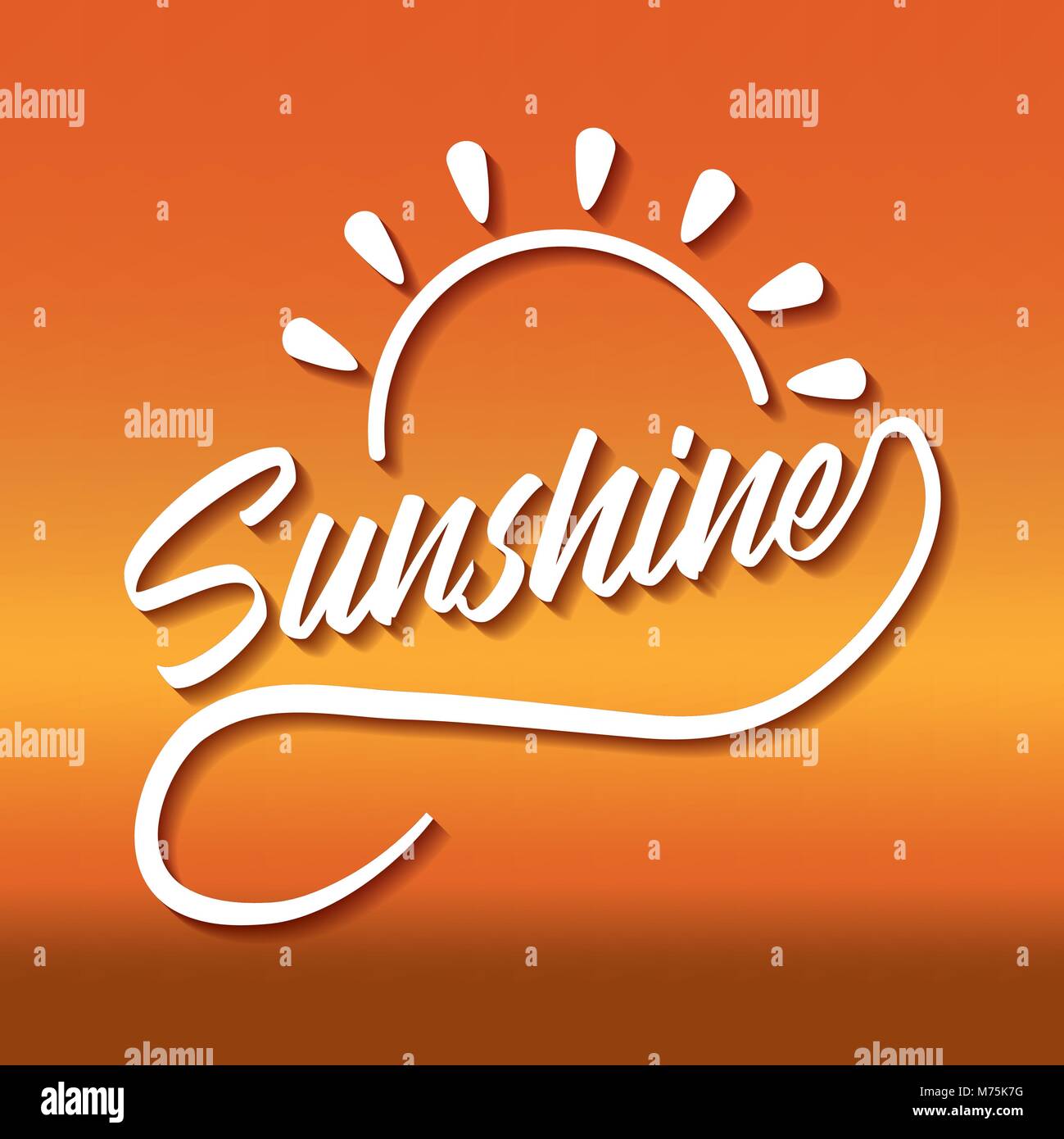 Sunny sunshine sea marine happy Stock Vector Images - Alamy