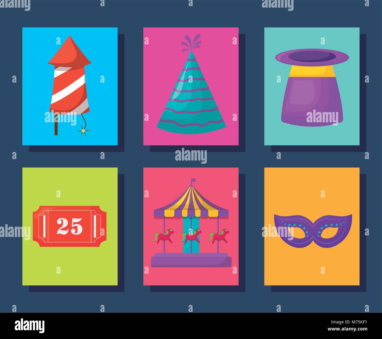 Fairground rocket Stock Vector Images - Alamy