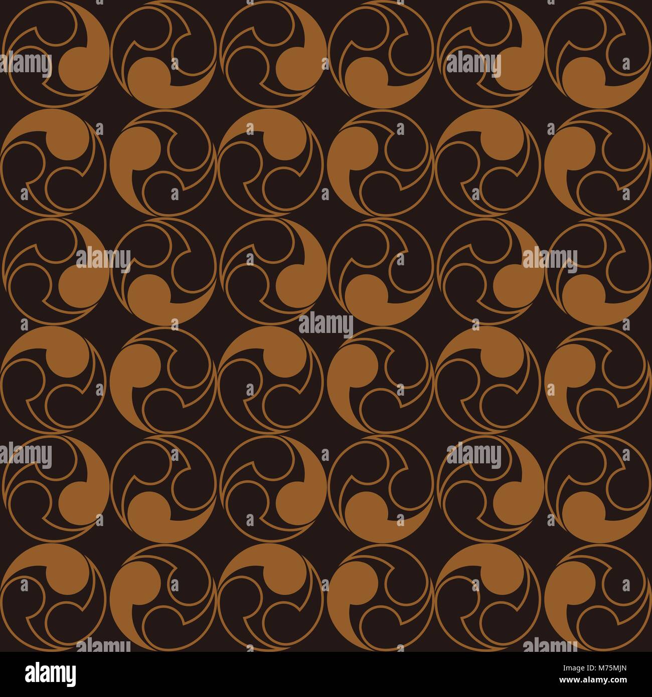Japanese traditional retro wagara seamless pattern background spiral ...