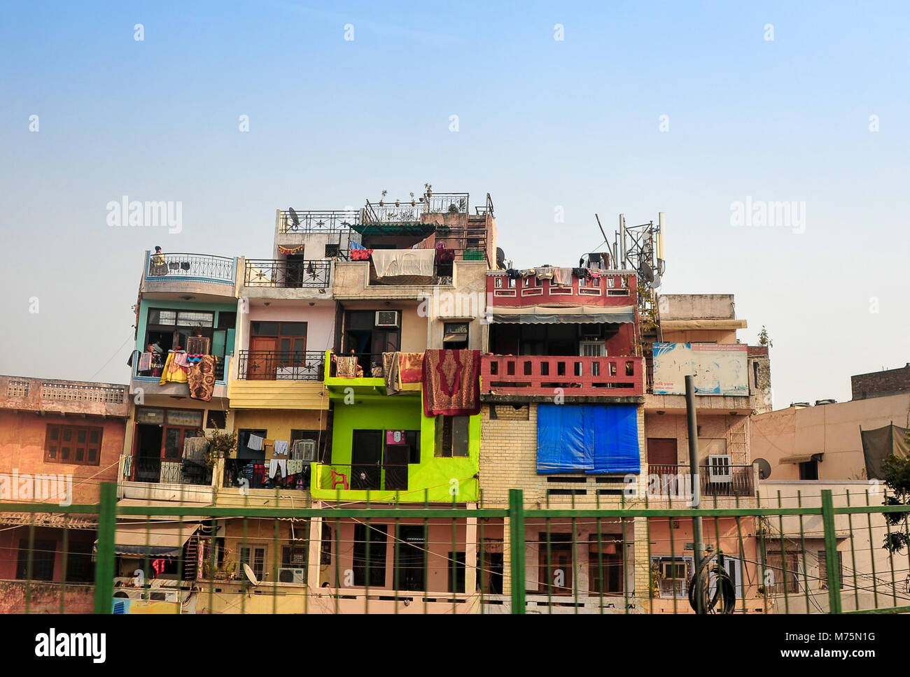 Old delhi delhi india indian slums delhi slums hi-res stock photography ...