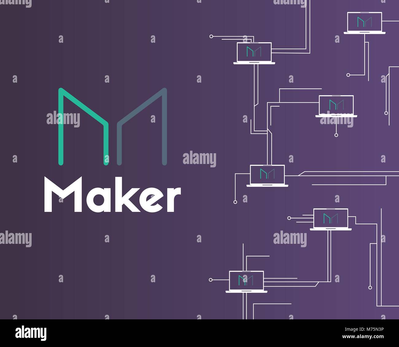 Maker theme background Stock Vector Images - Alamy