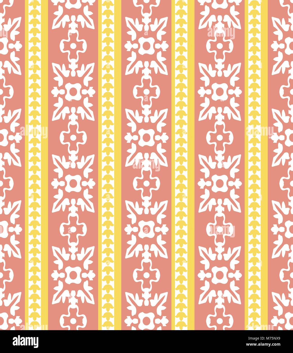 Vector damask seamless pattern background curve cross round sqaure leaf ...