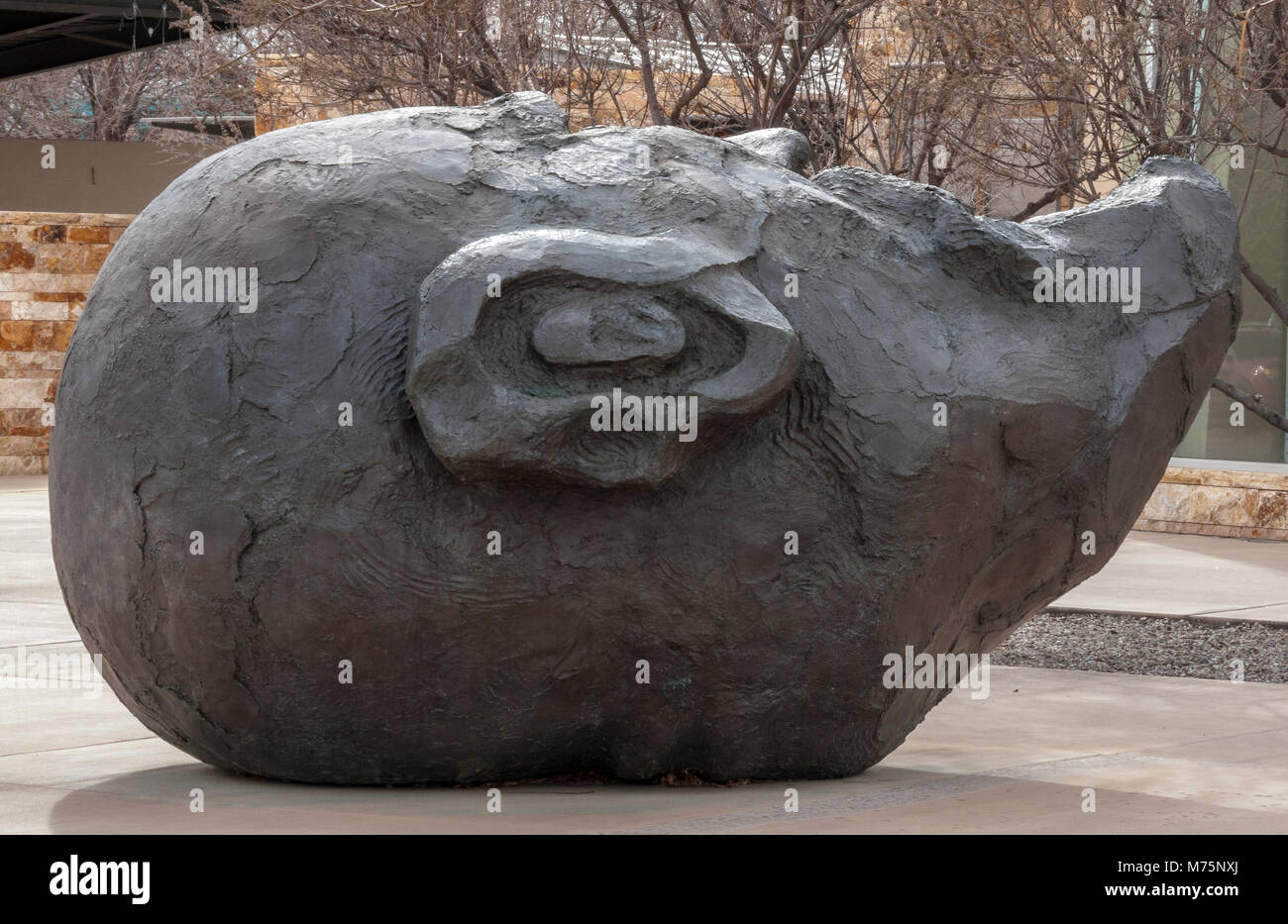 outdoor bronze sculpture "Cervantes," 1997 by Charles Strong Stock ...