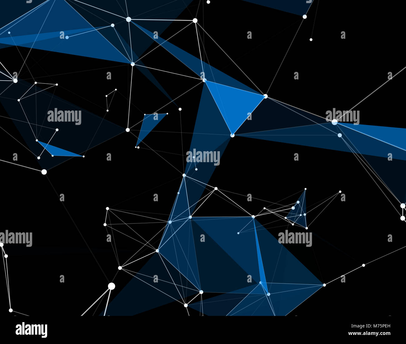 3D spatial connection, network data matrix, future technology, network ...