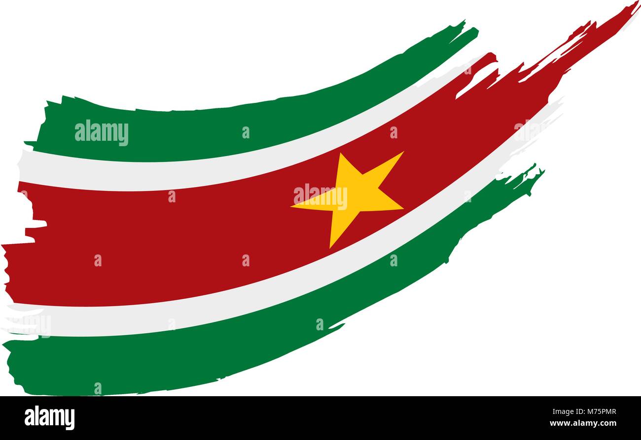 Suriname brush stroke Stock Vector Images - Alamy