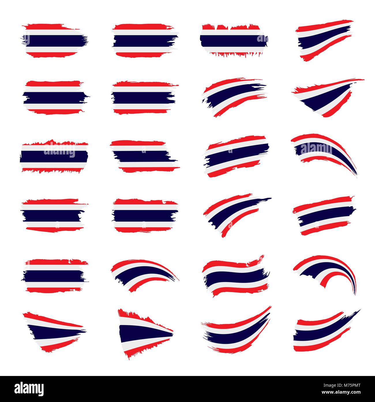 Thailand flag, vector illustration Stock Vector Image & Art - Alamy