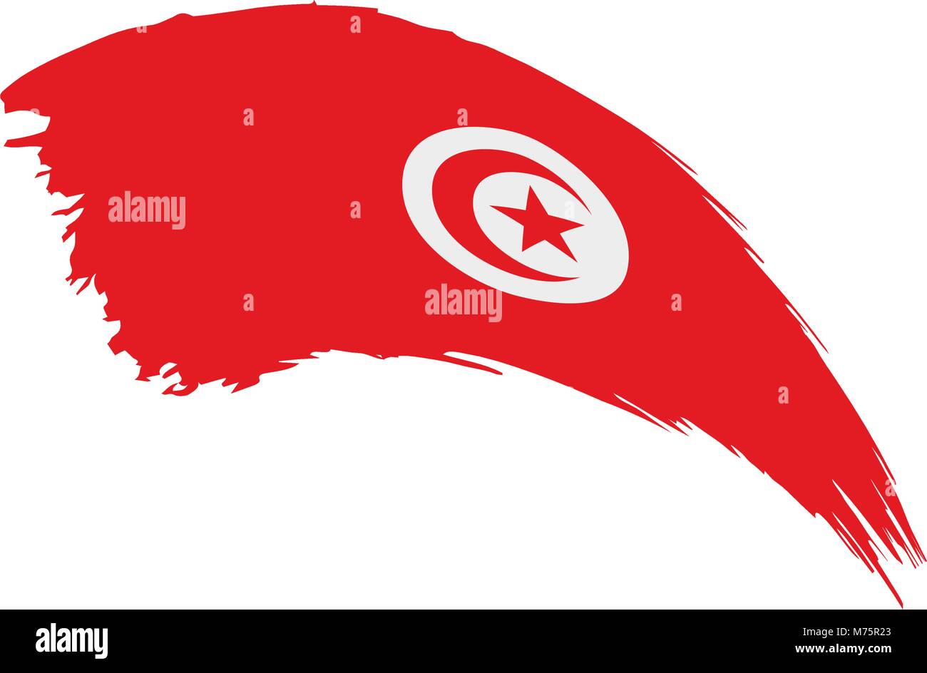 Tunisia flag, vector illustration Stock Vector Image & Art - Alamy