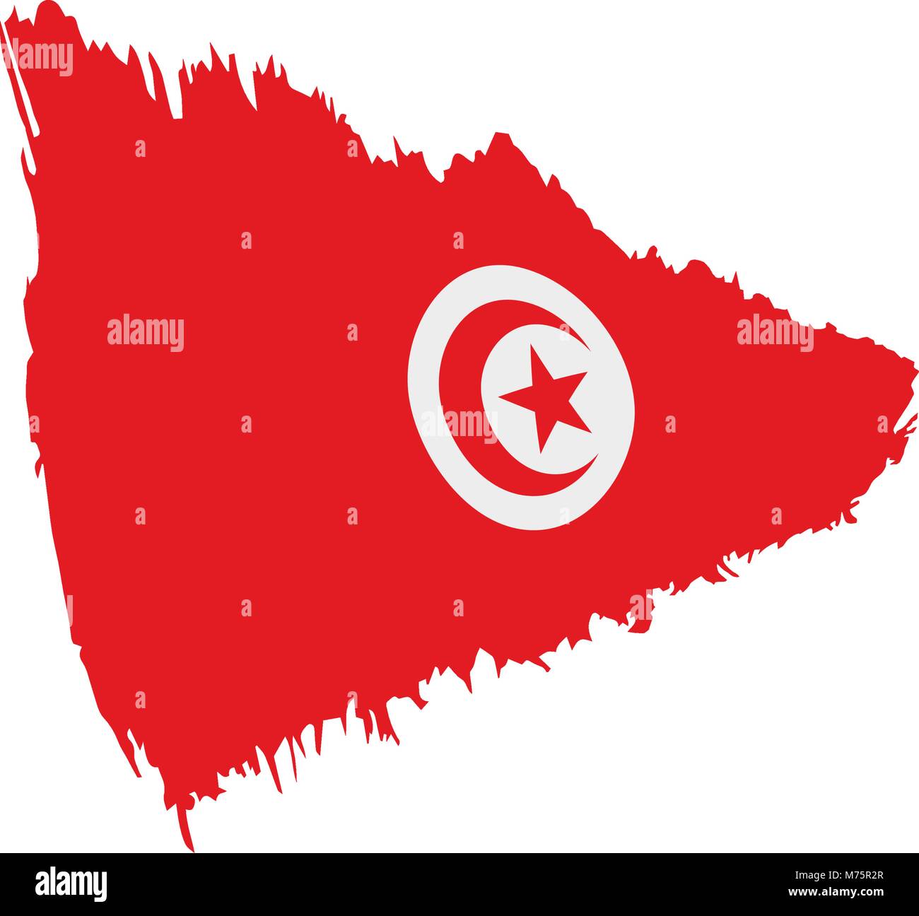 Tunisia flag, vector illustration Stock Vector Image & Art - Alamy