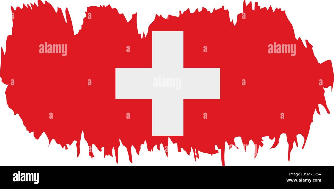 Switzerland flag, vector illustration Stock Vector Image & Art - Alamy