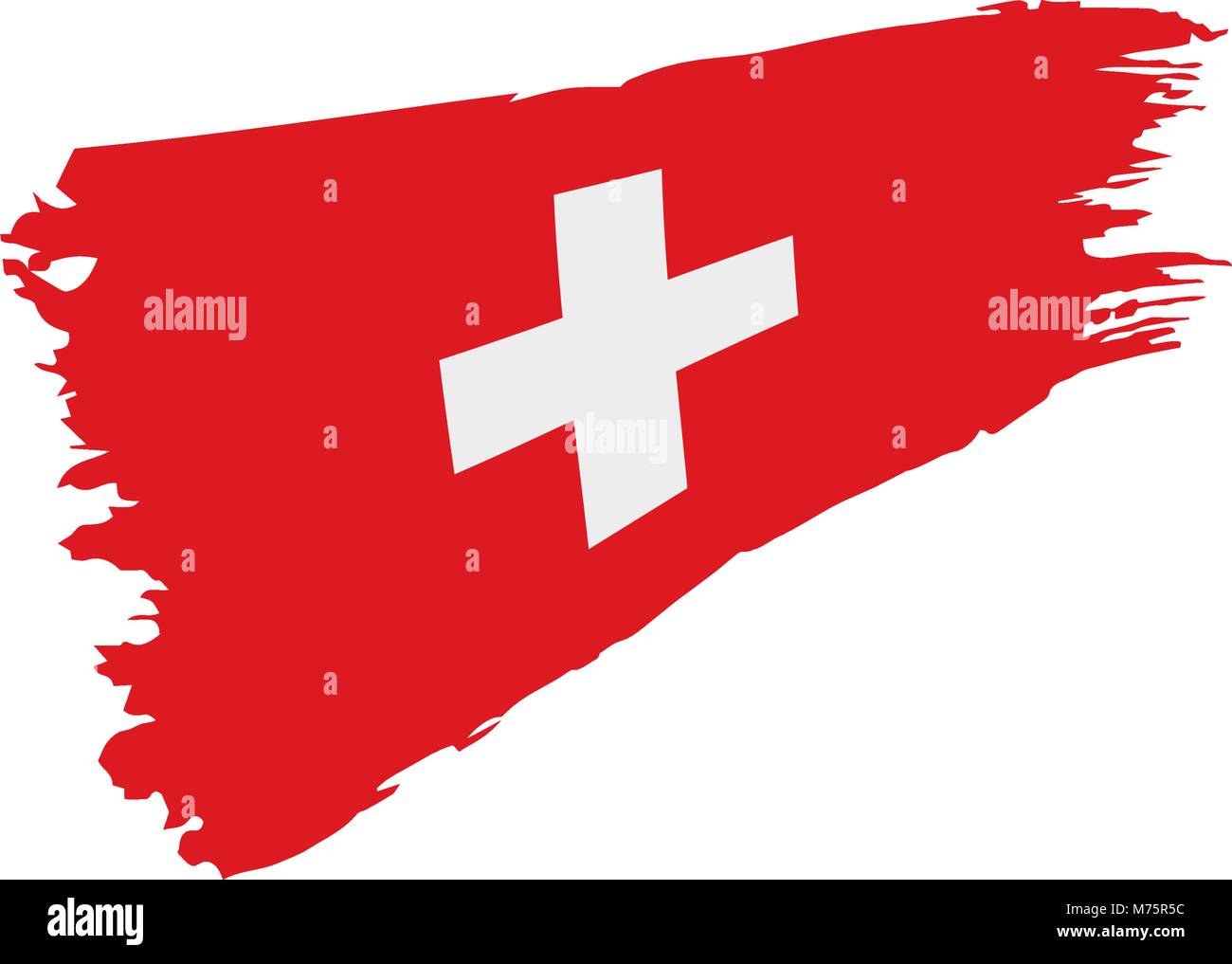 Switzerland flag, vector illustration Stock Vector Image & Art - Alamy