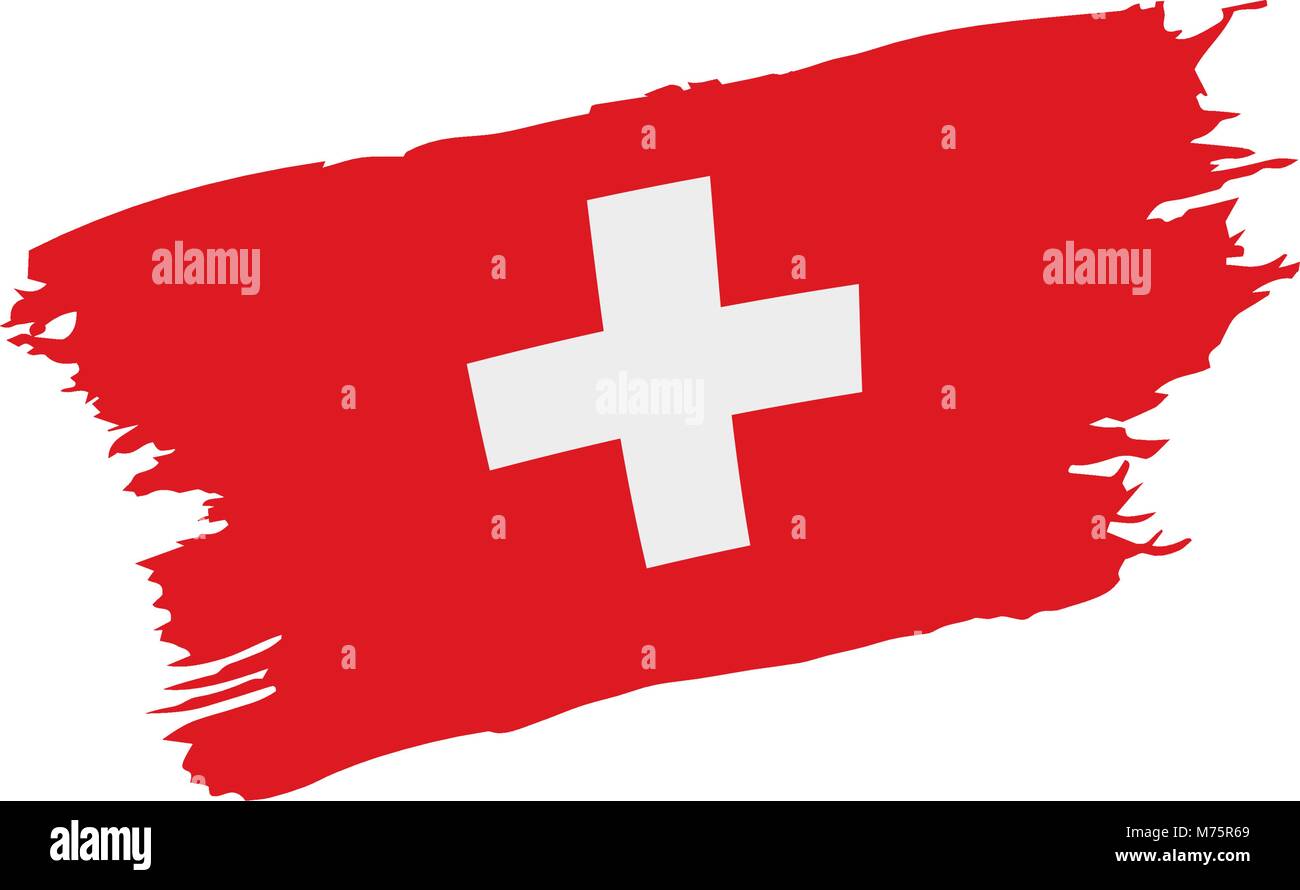 Switzerland brush stroke Cut Out Stock Images & Pictures - Alamy