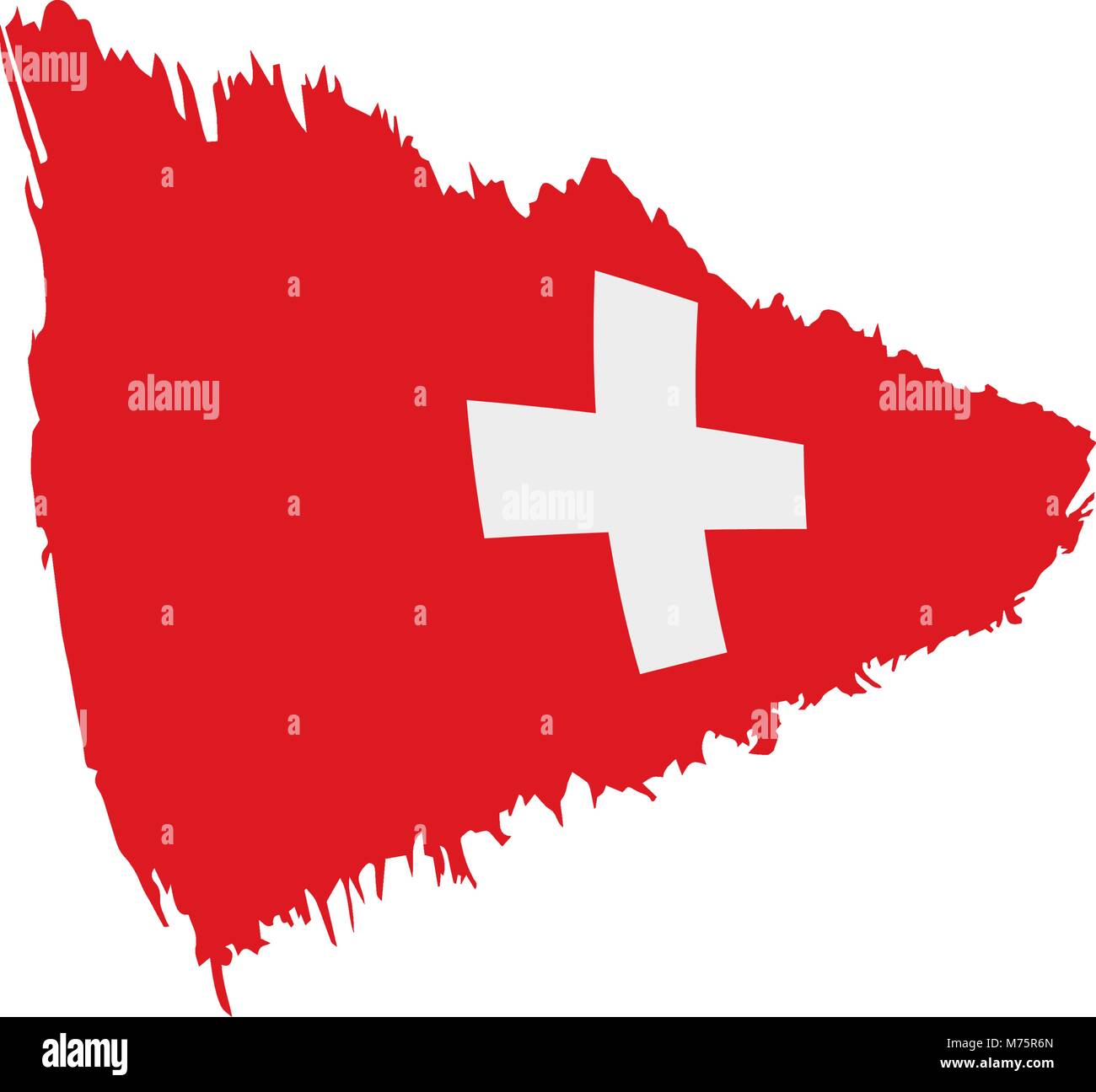 Switzerland flag, vector illustration Stock Vector Image & Art - Alamy