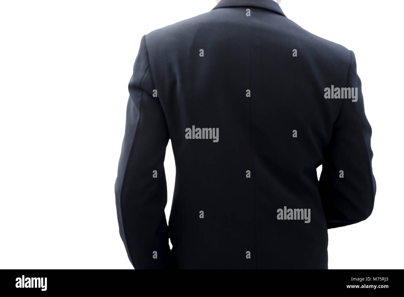 Back view young handsome dark hi-res stock photography and images - Alamy