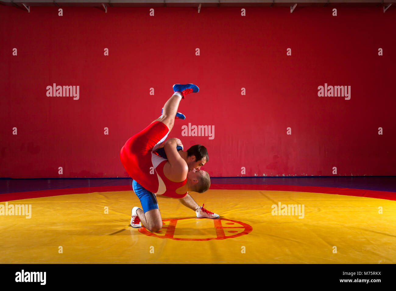 Wrestling silhouette set hi-res stock photography and images - Alamy