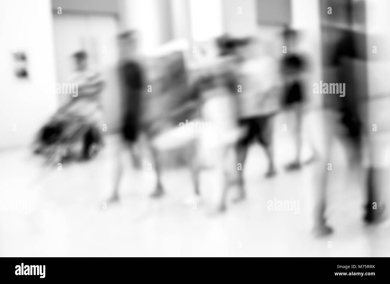 Business people blur movement Black and White Stock Photos & Images - Alamy
