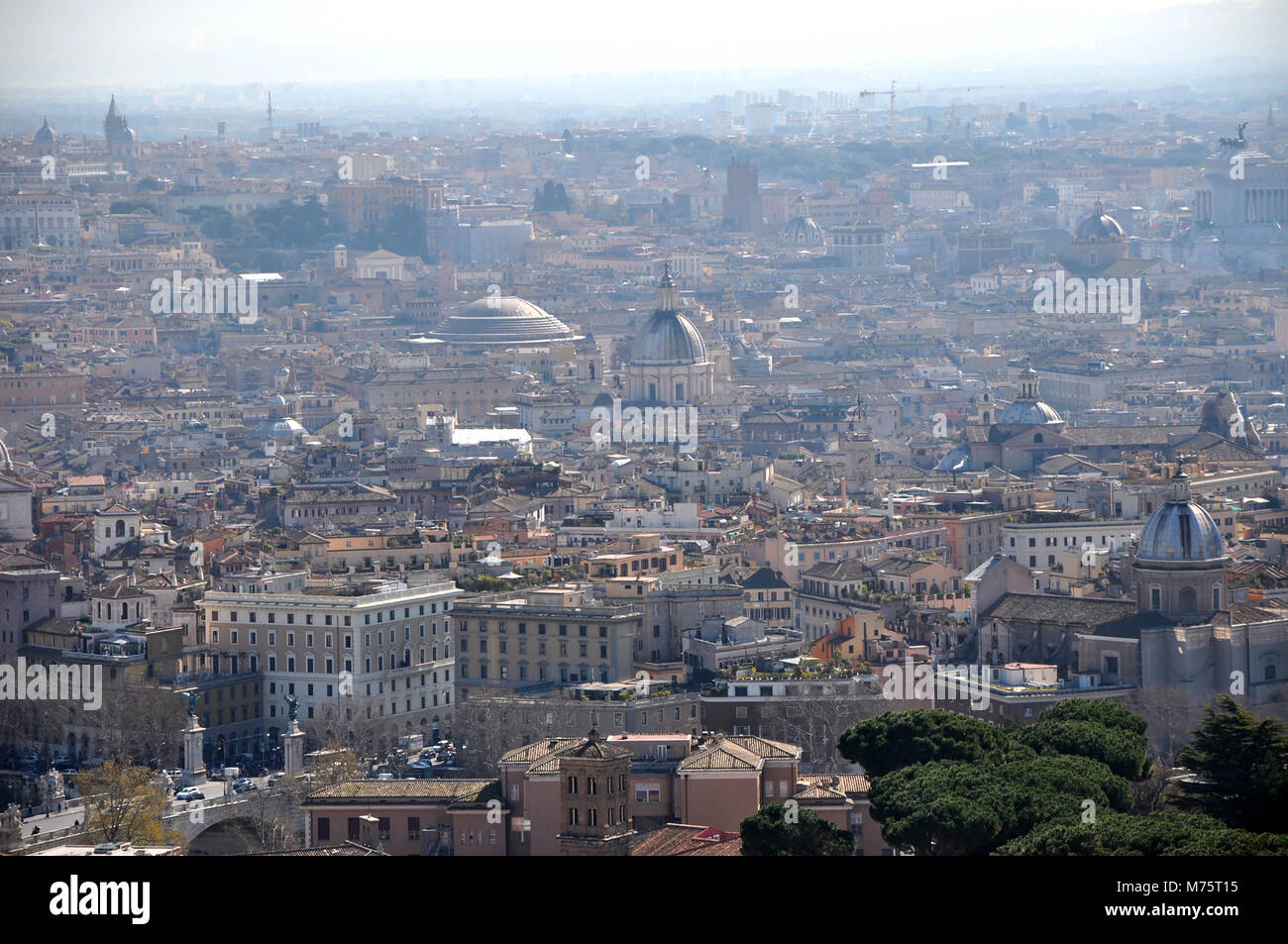 Rome pantheon aerial hi-res stock photography and images - Alamy