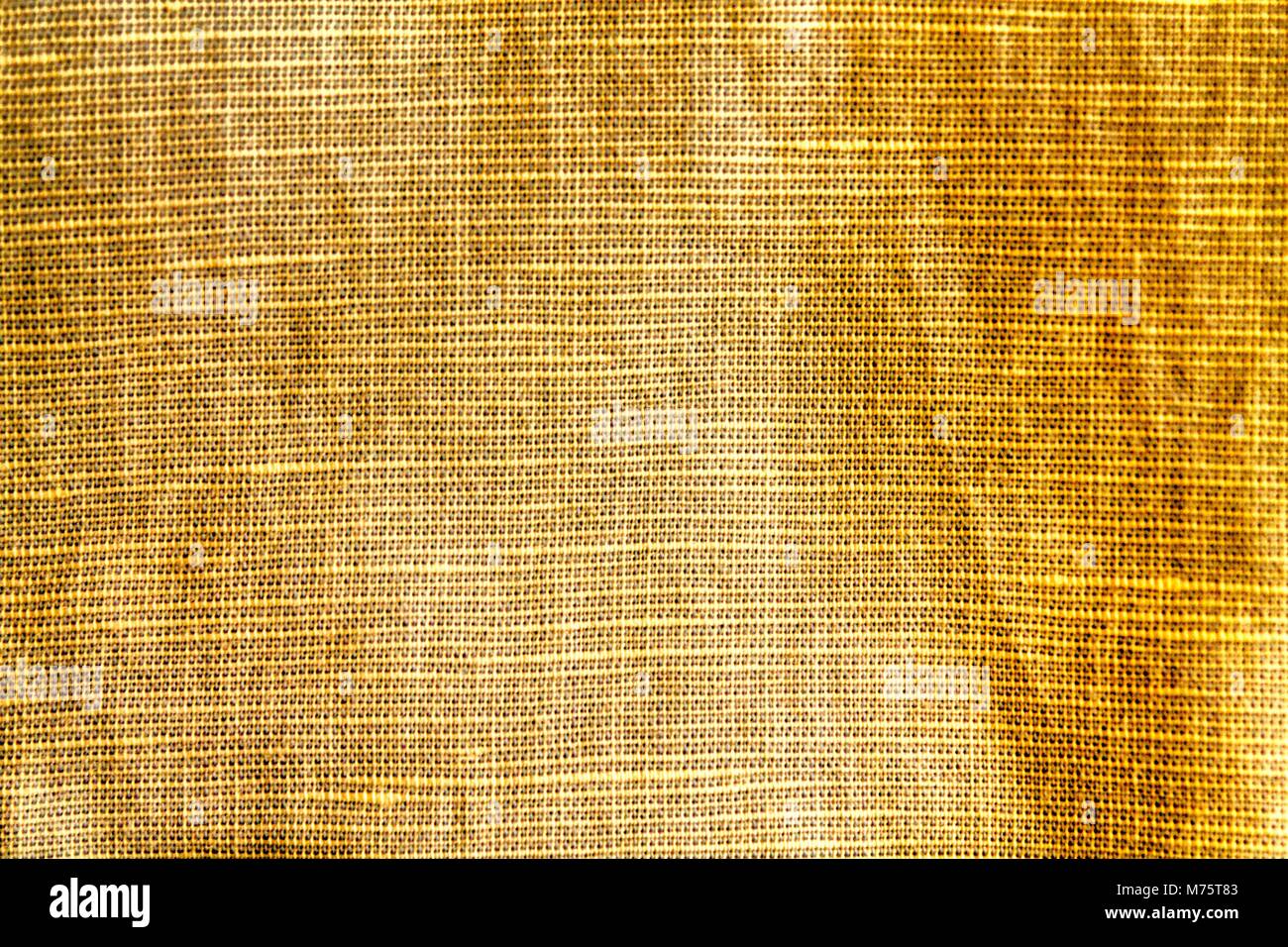 Autumn Maple close-up texture, linen background, flax surface level ...