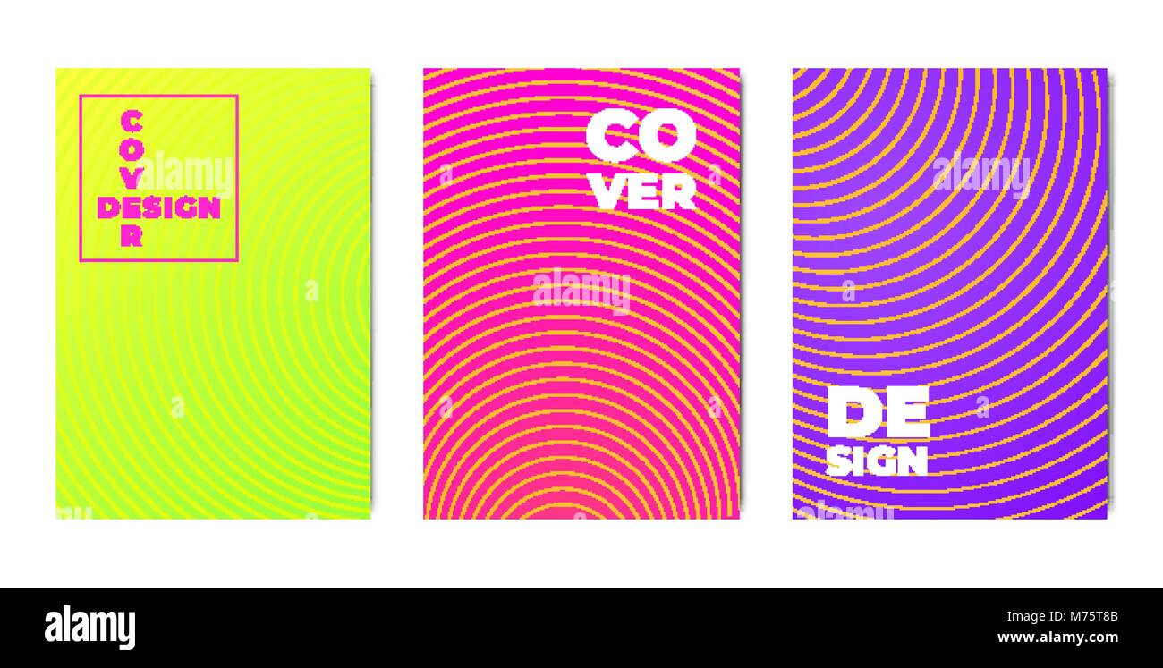 Set of bright colorful backgrounds for poster, banner, leaflet and ...