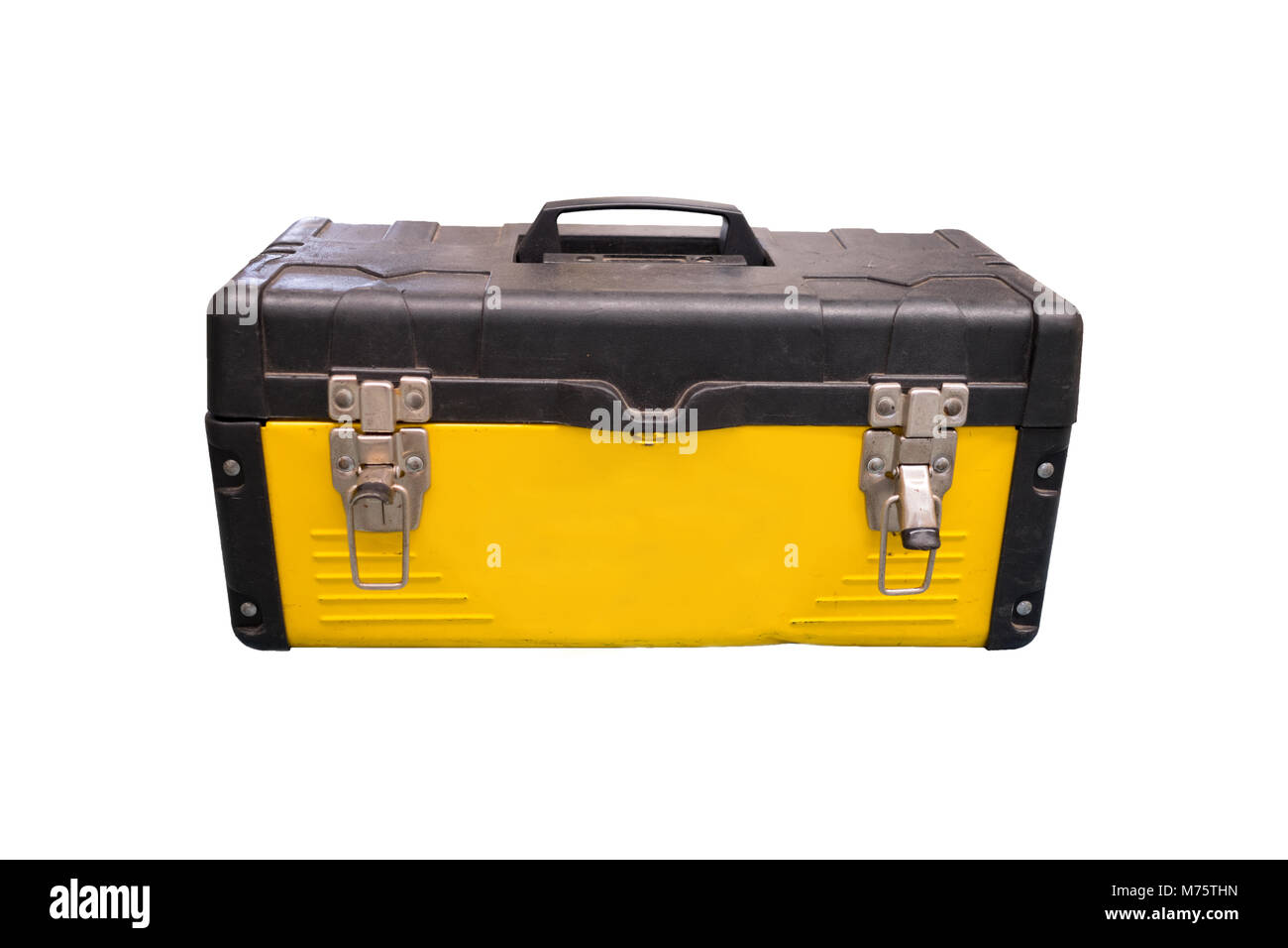 Isolated yellow tool box for technician on white background Stock Photo ...