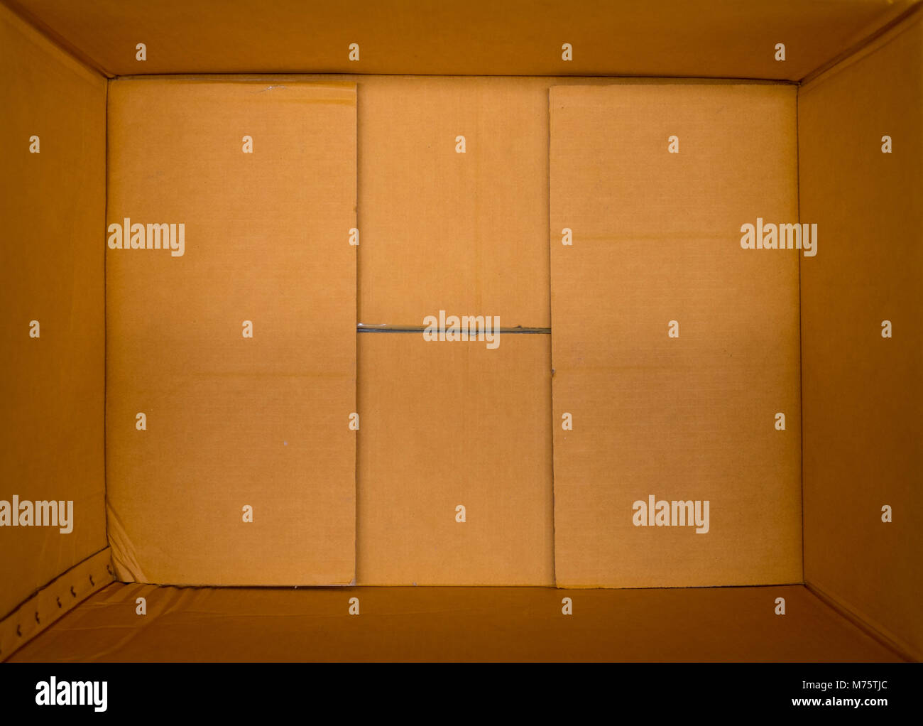 Inside cardboard carton texture as background Stock Photo - Alamy