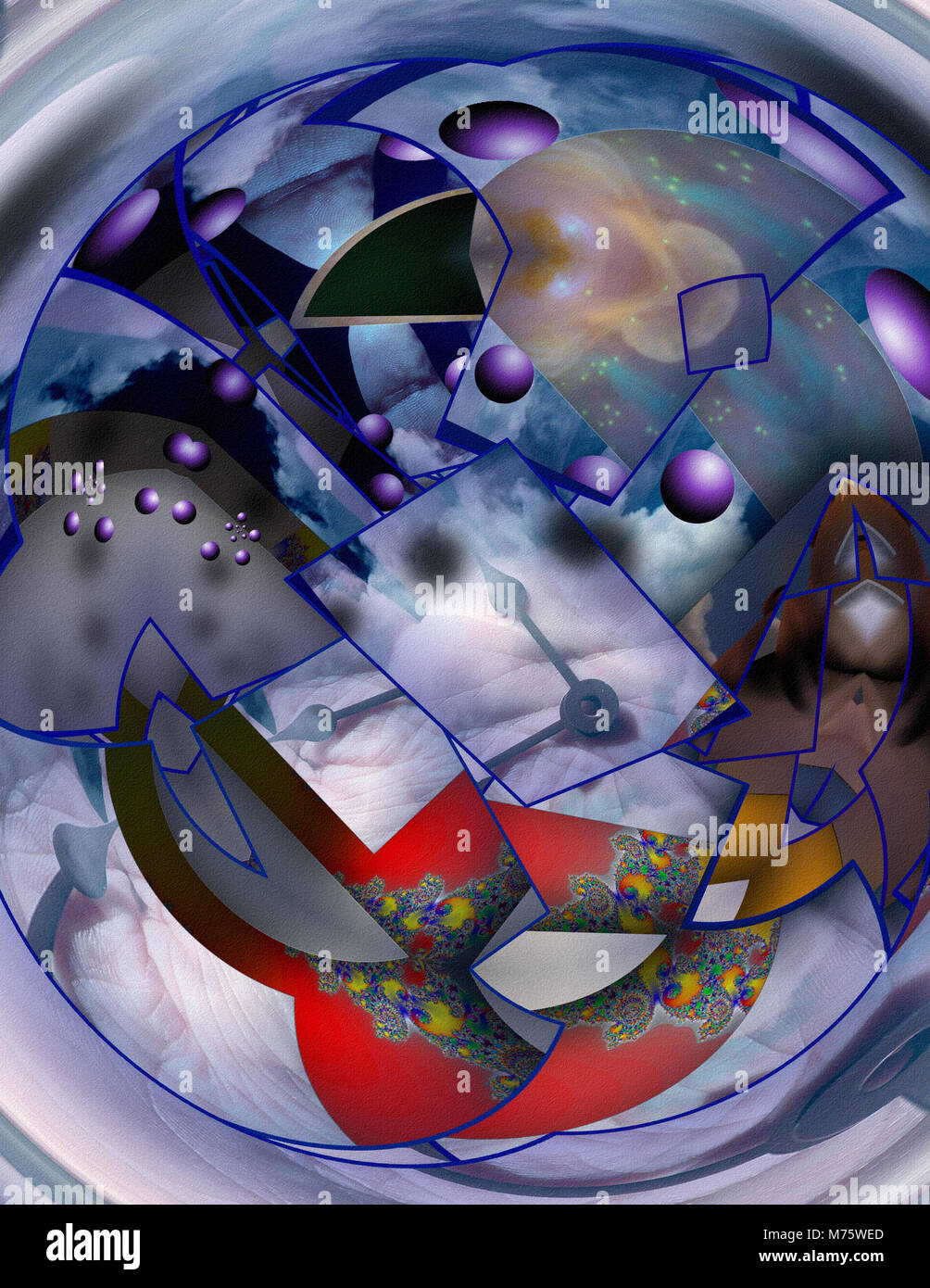 Time Clock Hands Surreal Abstract Stock Photo - Alamy