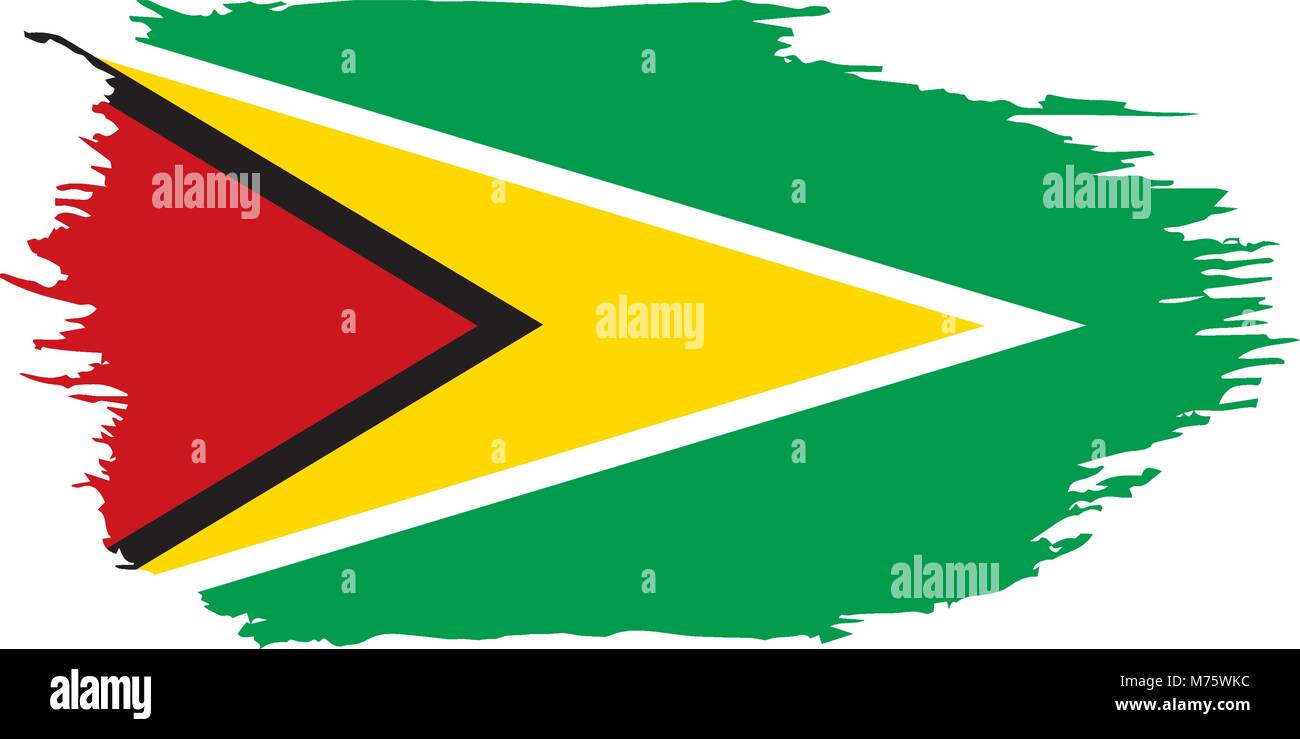 Guyana brush flag hi-res stock photography and images - Alamy