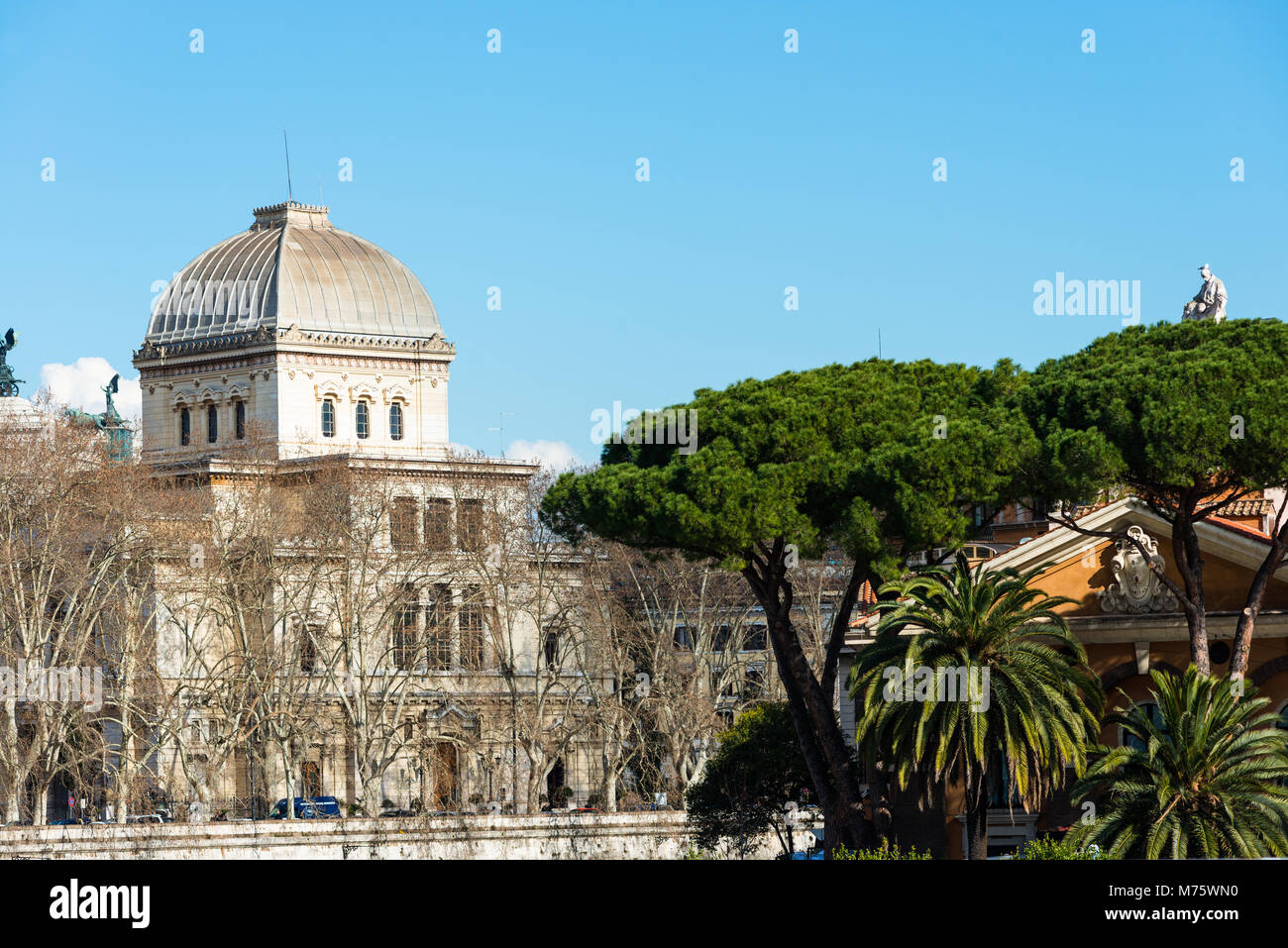 The Great Synagogue of Rome (Tempio Maggiore di Roma) in the Jewish ...