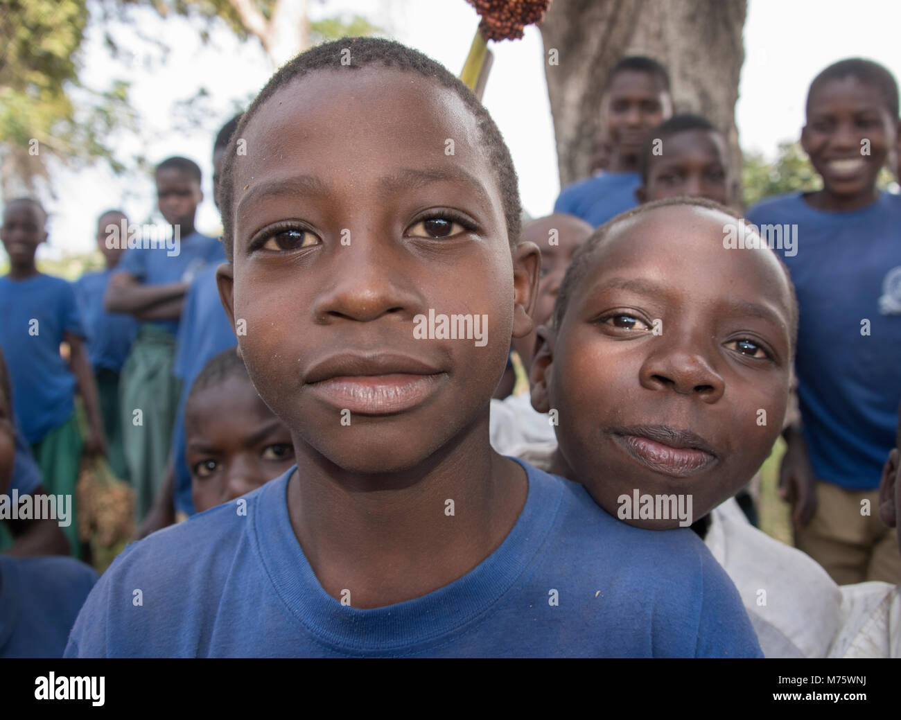 African school kid in uniform hi-res stock photography and images - Alamy