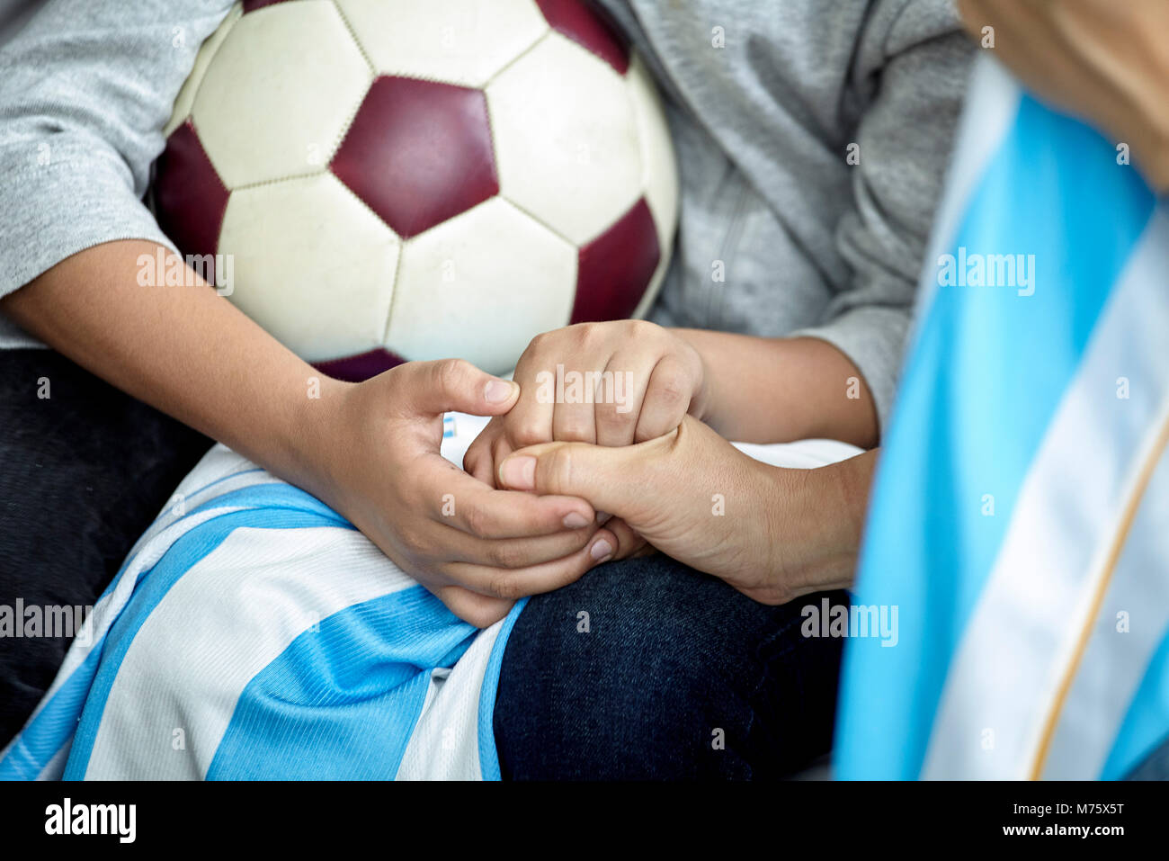 Soccer ball hands hi-res stock photography and images - Alamy