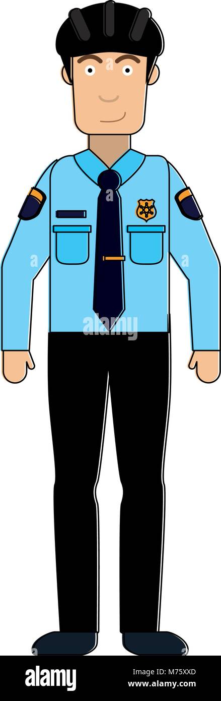 Police officer avatar vector illustration graphic design Stock Vector ...